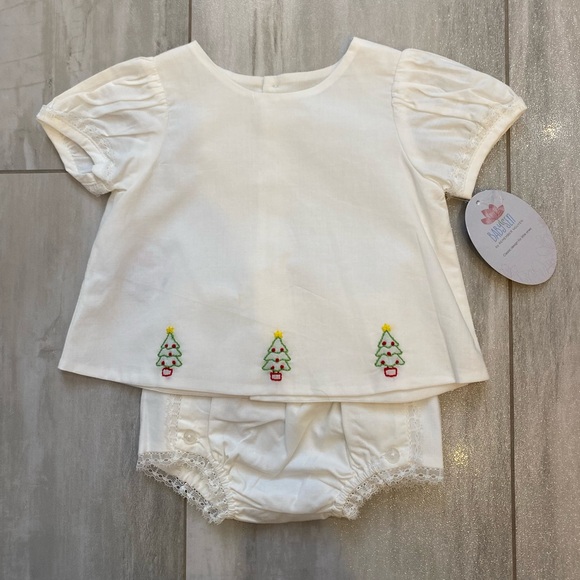 Remember Nguyen | Matching Sets | Nwt Baby Sen Ivory Christmas Tree ...